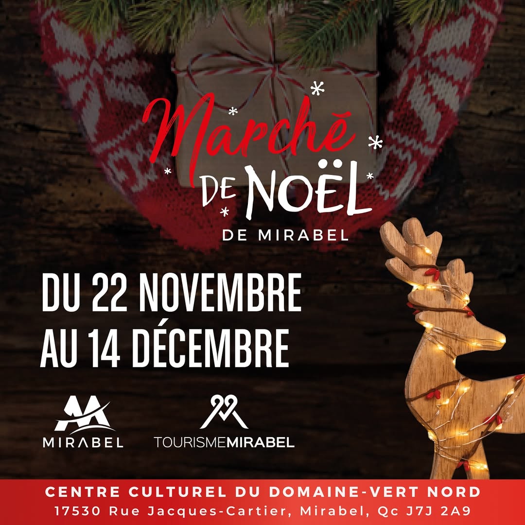 A horse-drawn sleigh ride at the Mirabel Christmas Market