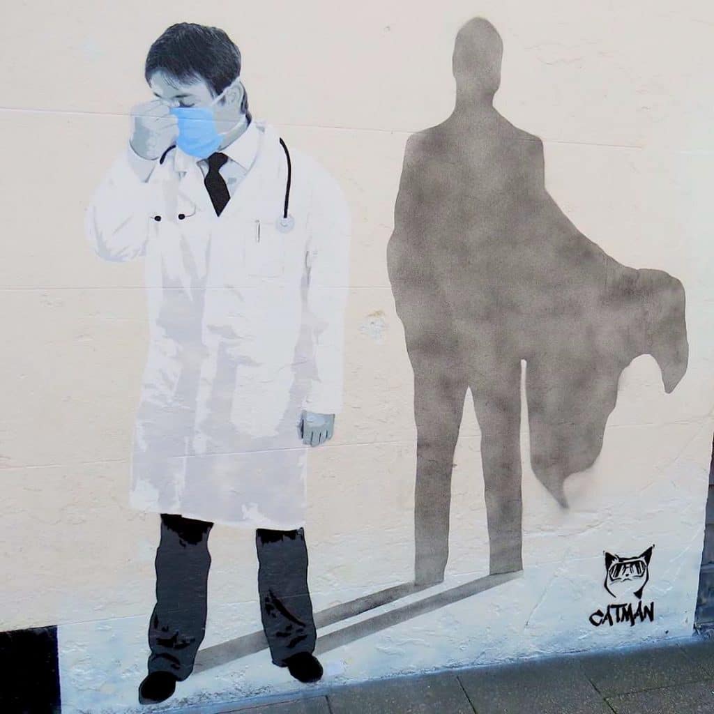 En images : quand le street art s'empare du coronavirus autour du monde