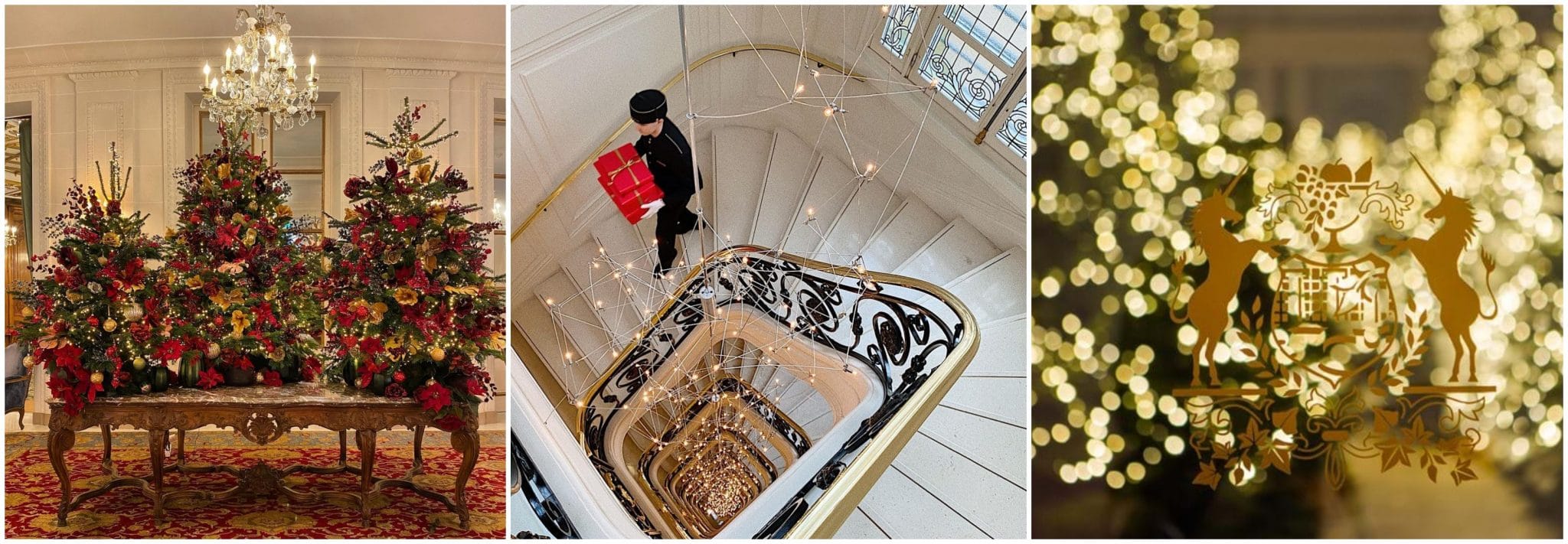 En images : les plus belles décorations de Noël 2020 des grands Hôtels ...