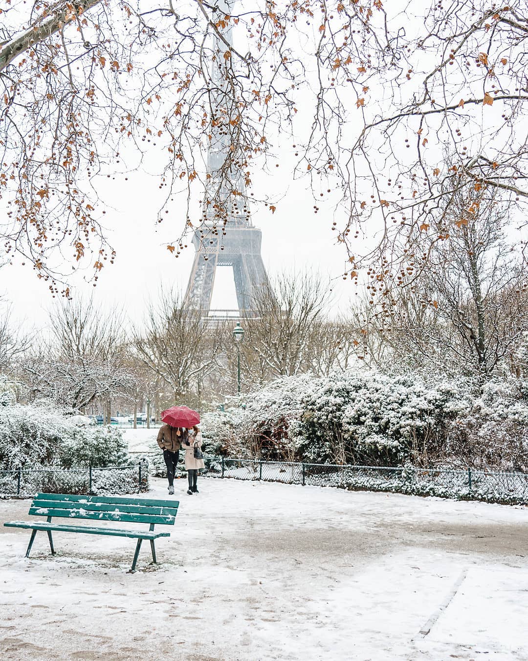 Les plus belles photos de la neige à Paris ce samedi 16 janvier 2021