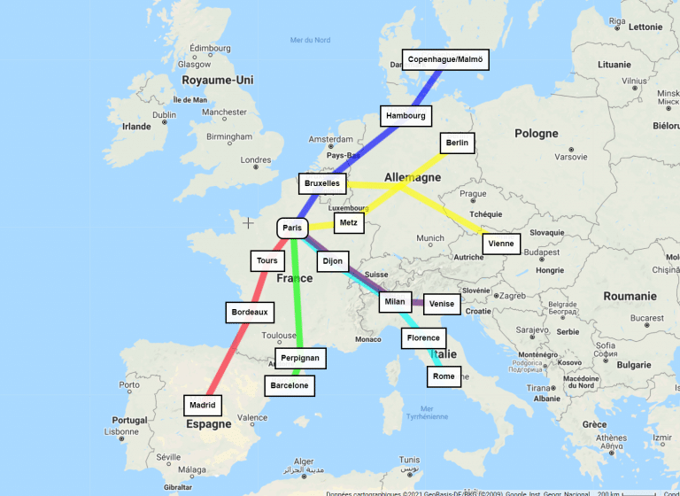 Voyage : Voici toutes les lignes de train de nuit ouvertes et en projet ...
