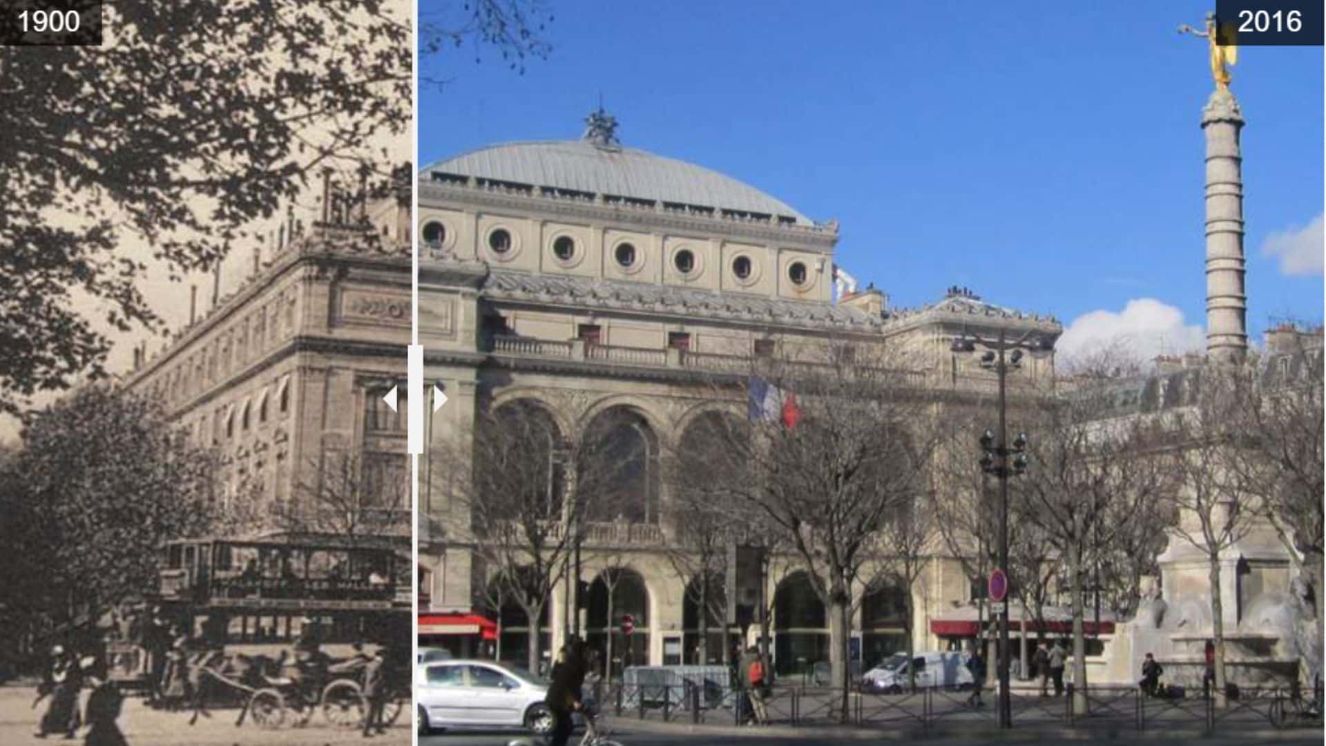 Paris before and after with archive images!