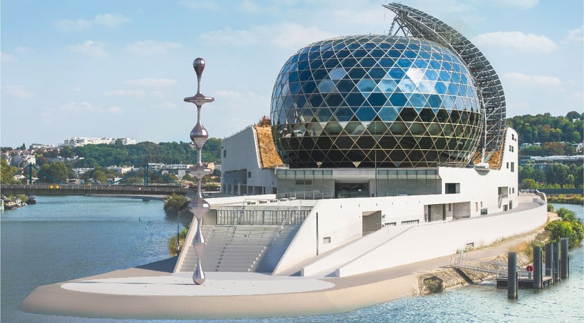 Ether l'oeuvre monumentale crée par Kohei Nawa érigée en 2023