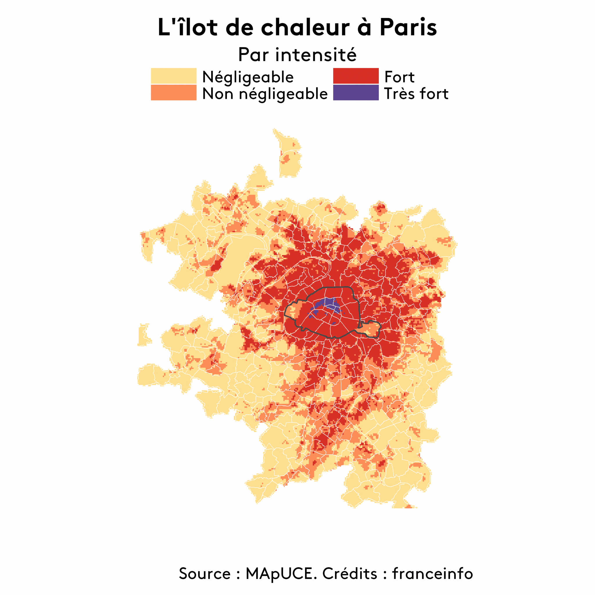 Chaleur urbaine : Une carte permet de voir les endroits les plus chauds ...