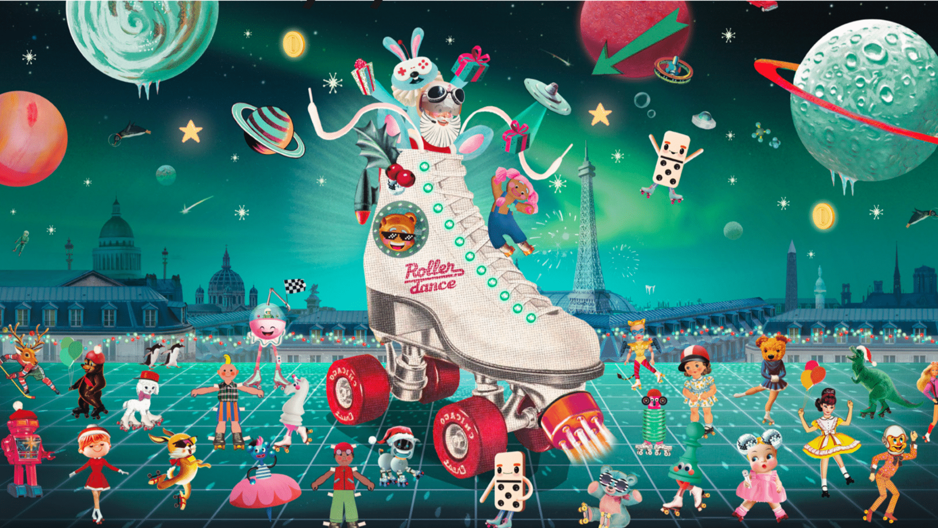 Inédit : les Galeries Lafayette Paris Haussmann installent une piste de Roller Dance XXL gratuite