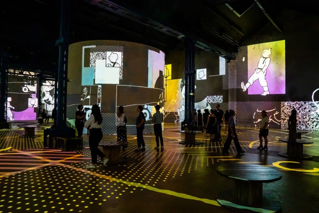 "Tintin, l'aventure immersive" à l'Atelier des Lumières : de nouvelles ...