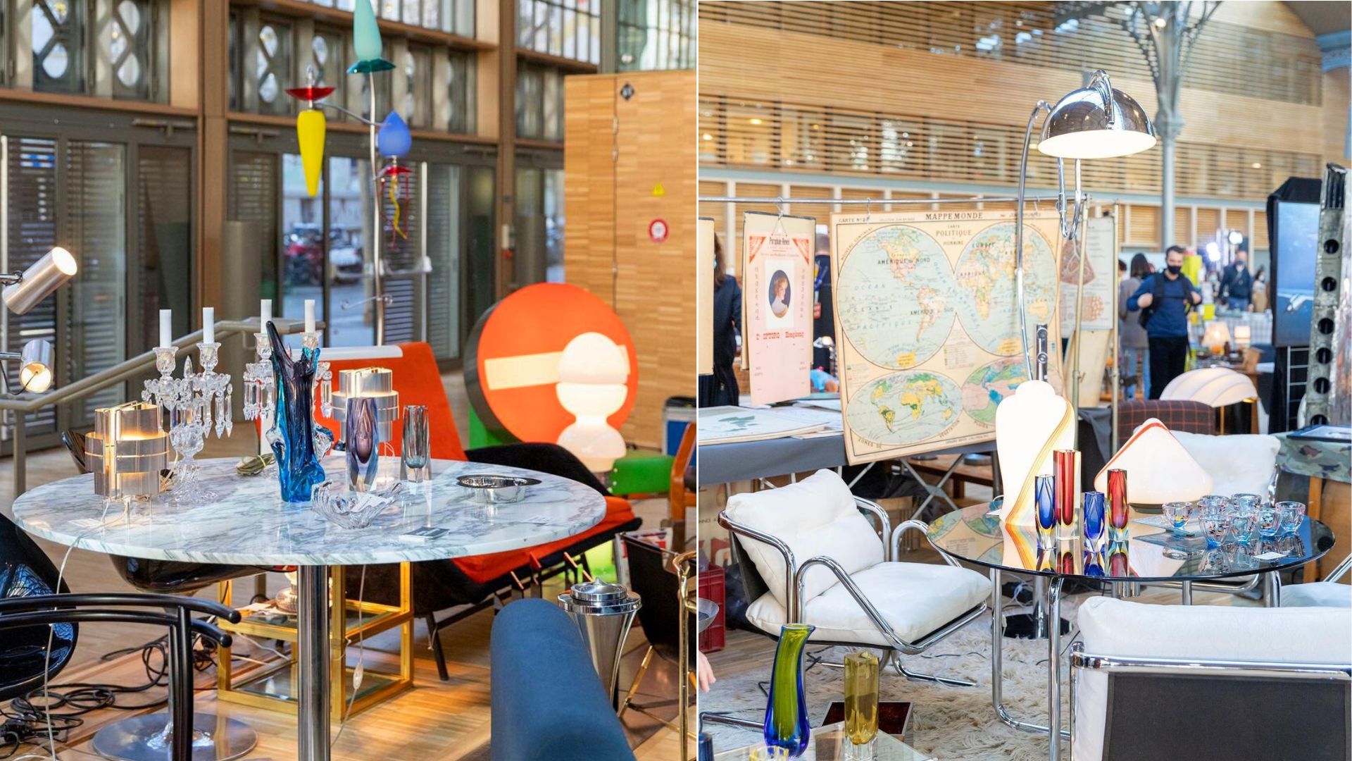 un immense salon dédié au vintage