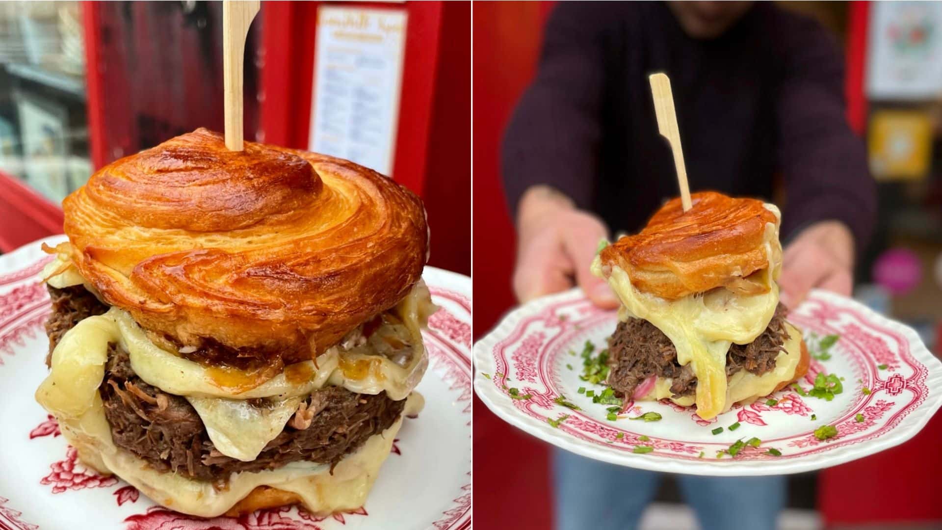 Insolite : le premier restaurant de croissant-burger a ouvert à Paris