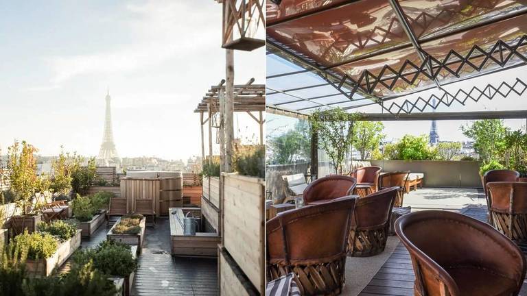 Les Rooftops avec vue imprenable sur la Tour Eiffel à Paris
