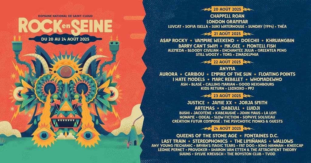 The full Rock en Seine 2025 program