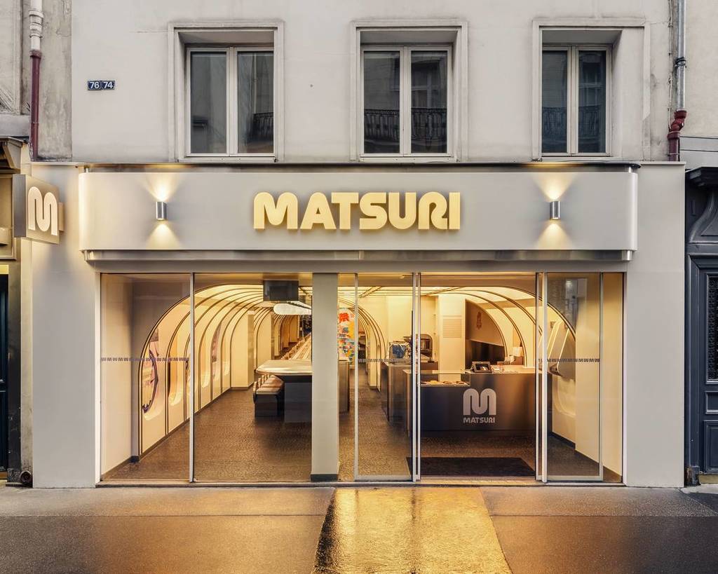 Come aboard this Shinkansen-style Matsuri restaurant