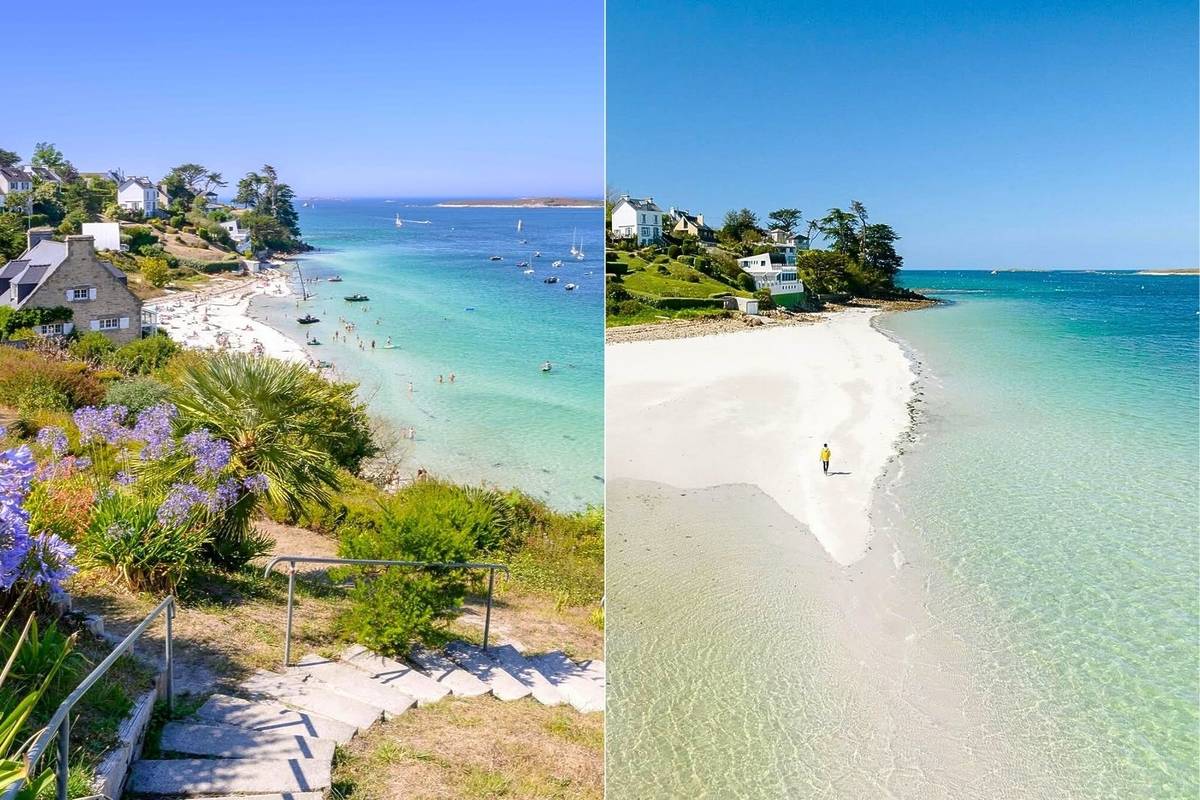 Een idyllisch strand met wit zand en turquoise water op slechts 4 uur ...