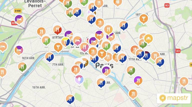 Les meilleures terrasses de Paris recensées sur une carte