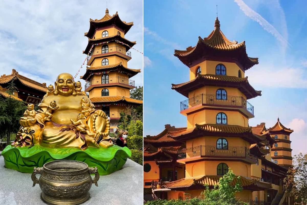 1 hour from Paris, this Buddhist temple is the largest in Europe