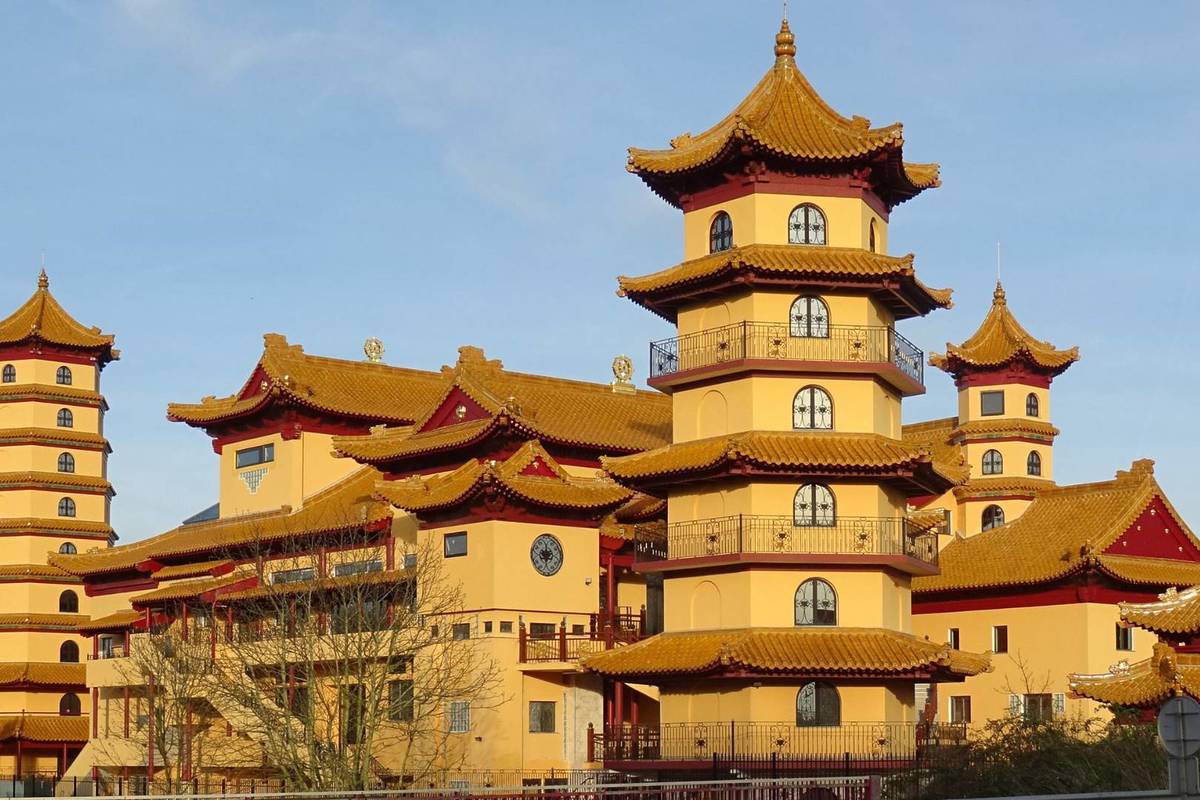 1 hour from Paris, this Buddhist temple is the largest in Europe