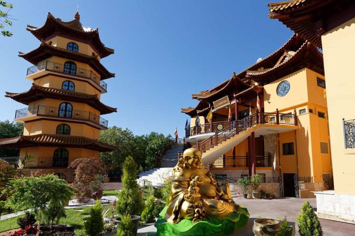 1 hour from Paris, this Buddhist temple is the largest in Europe