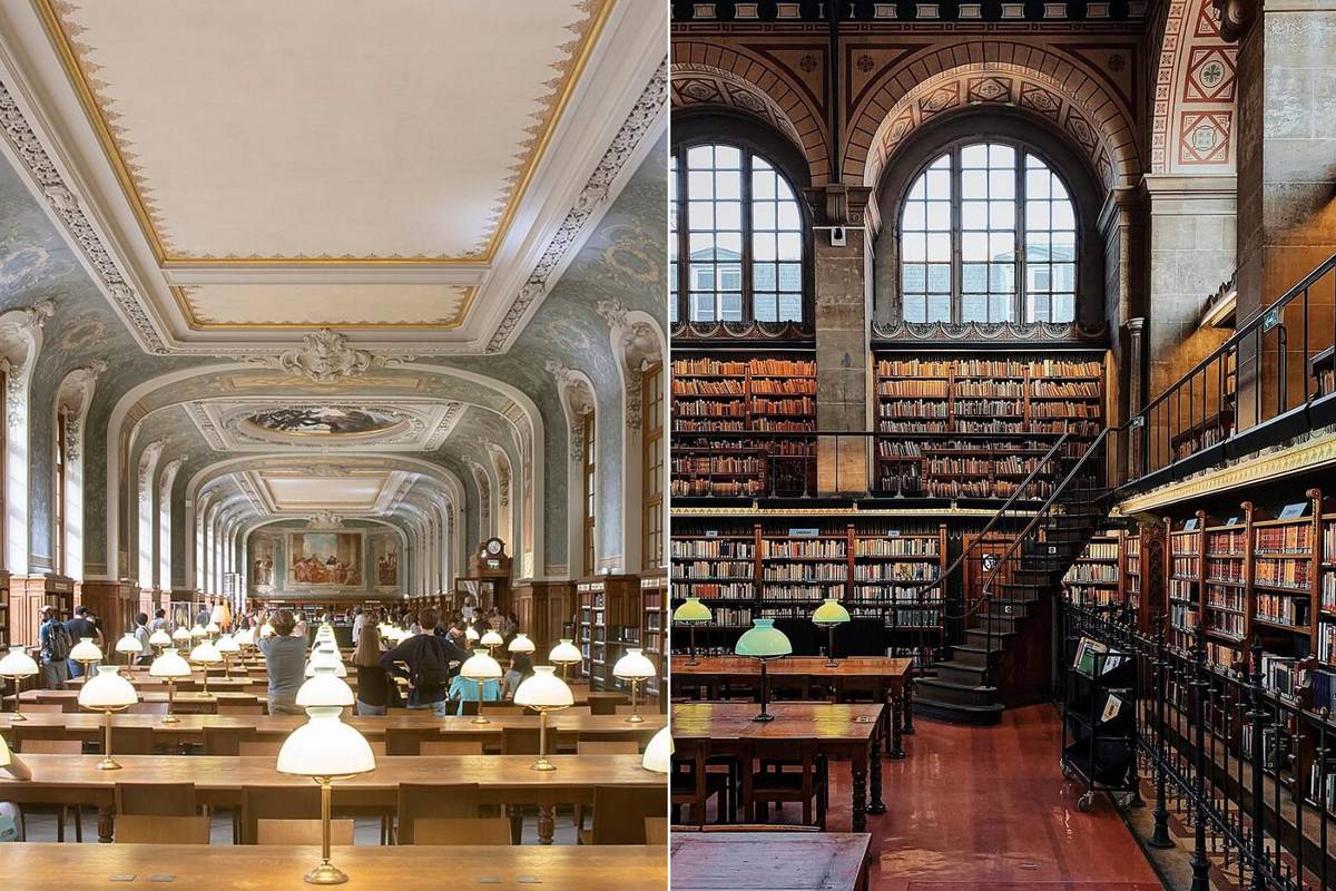 In Paris, these libraries are among the most beautiful in the world ...