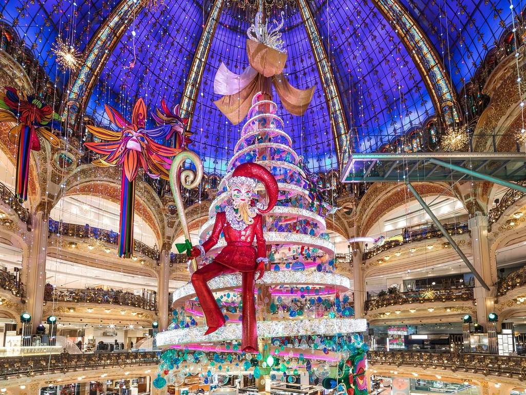 Voici les plus beaux sapins de Noël des Galeries Lafayette