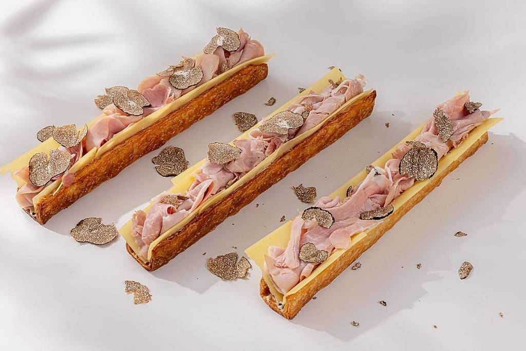 In Paris, a black truffle sandwich by Chef François Perret