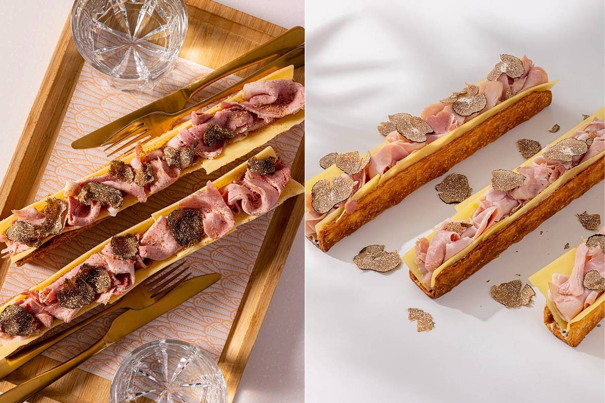 In Paris, a black truffle sandwich by Chef François Perret