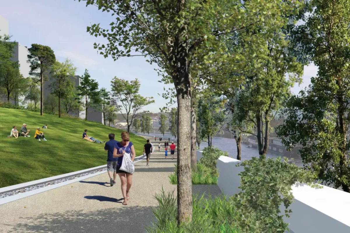 Aos portões de Paris, este novo parque de 1,5 hectares, escondido numa ...