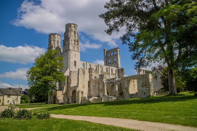 Nicknamed the "most beautiful ruin in France," this spectacular abbey ...