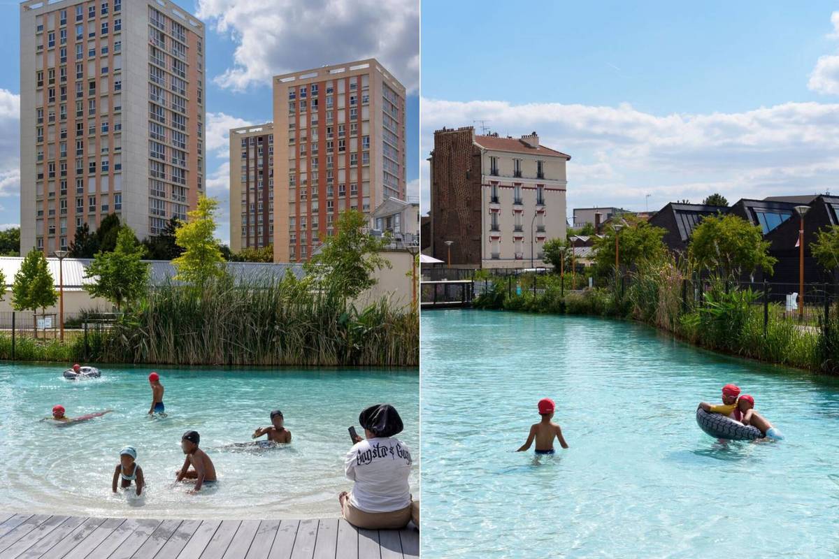 Just a stone’s throw from Paris, this 730 m² paradise-like pool with ...