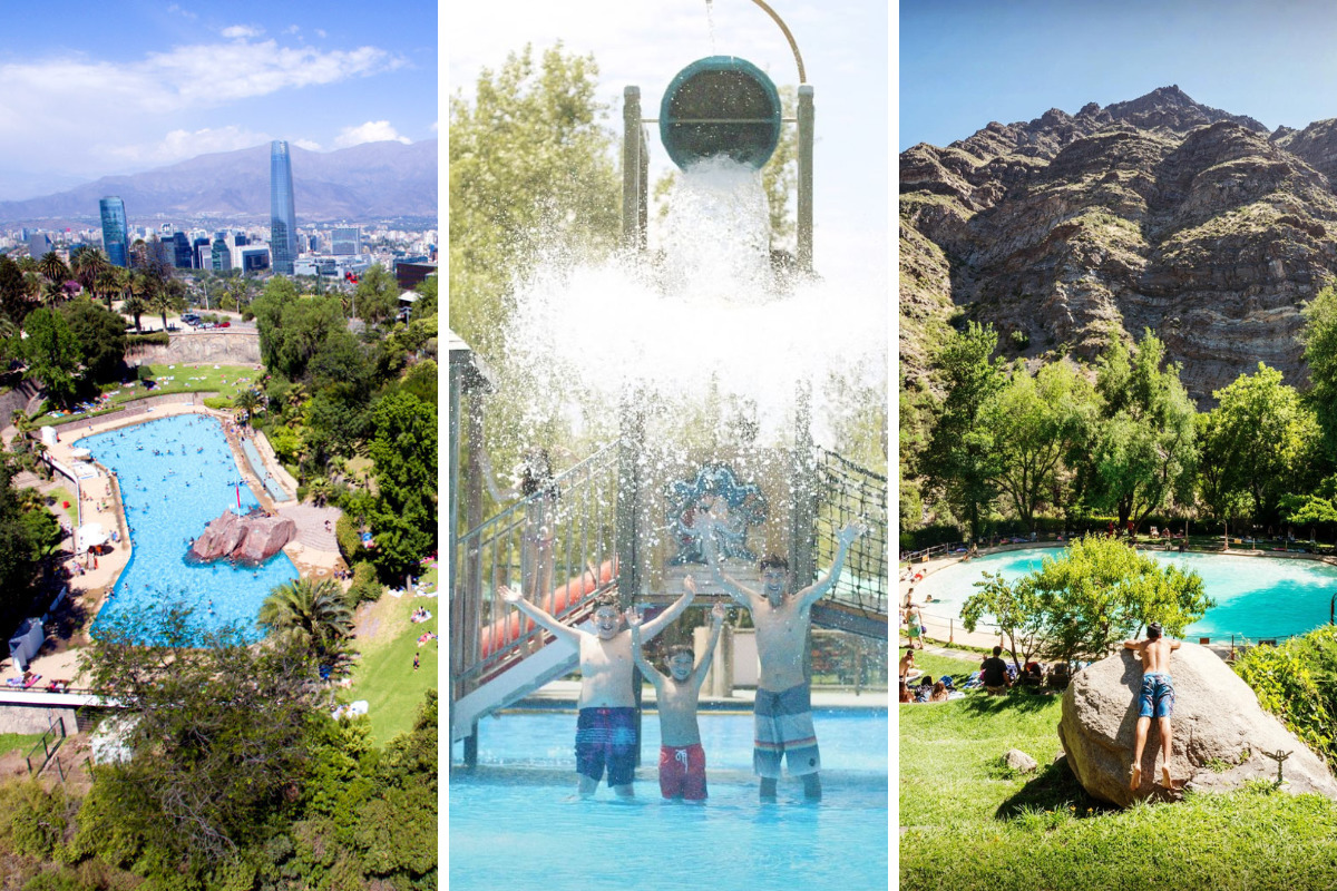 Piscinas para capear el calor en Santiago