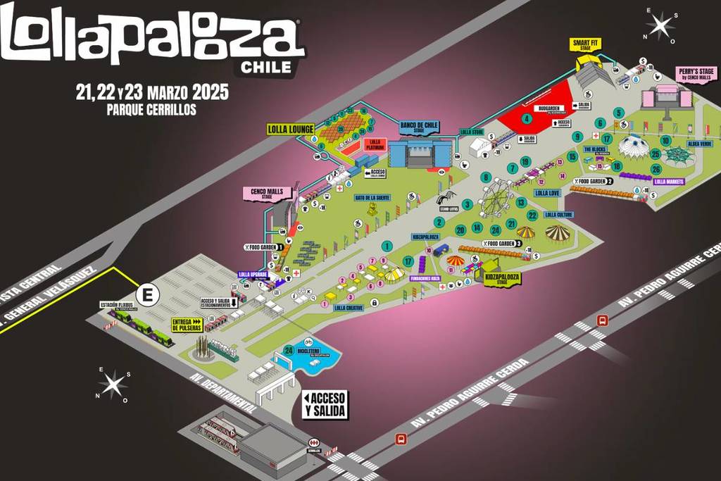 Lollapalooza en Parque Bicentenario Cerrillos