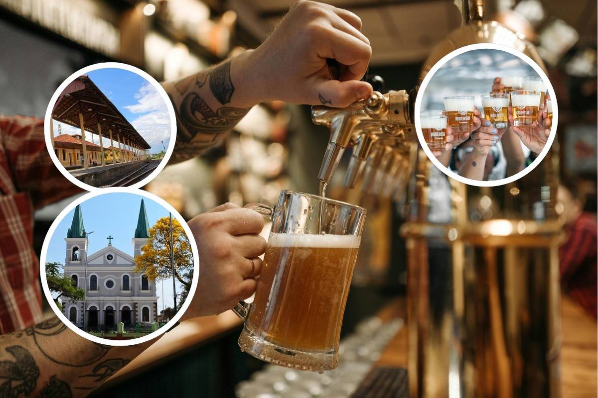 One hour from São Paulo, the "Land of Beer" hides gold-plated altars ...