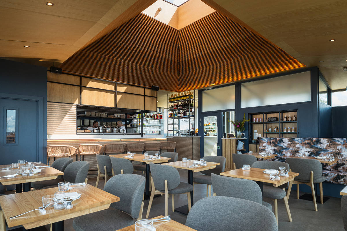 This Cafe And Restaurant Is Located On Top Of Calton Hill With ...