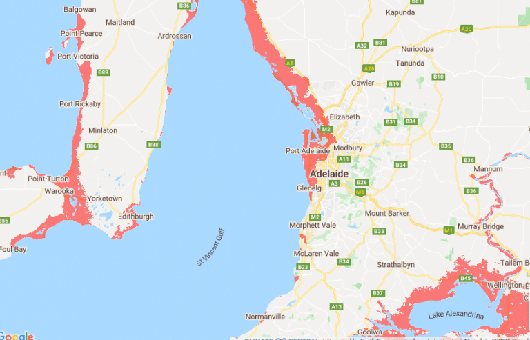 Use This Online Tool To See How Sea-Level Rise Affects Adelaide