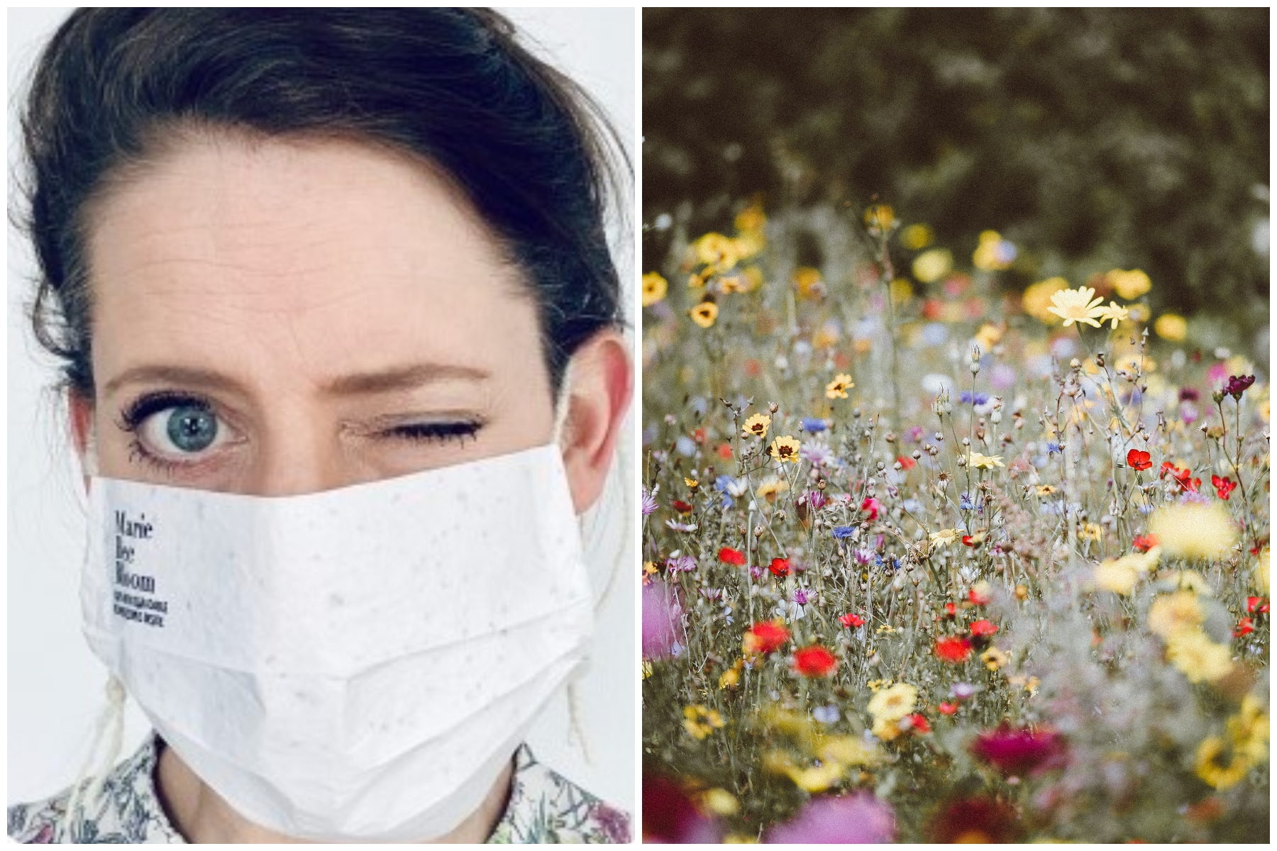 A Dutch Woman Has Created Biodegradable Masks With Flower Seeds