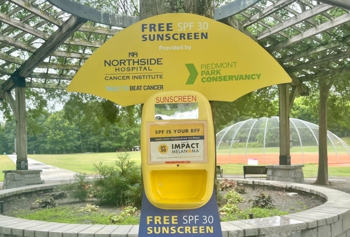 Protect Your Skin With Piedmont Park's Free Sunscreen Dispensers