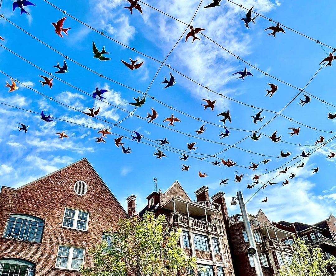 This Touching Art Installation Of Colorful Birds Has Taken Over Midtown ...