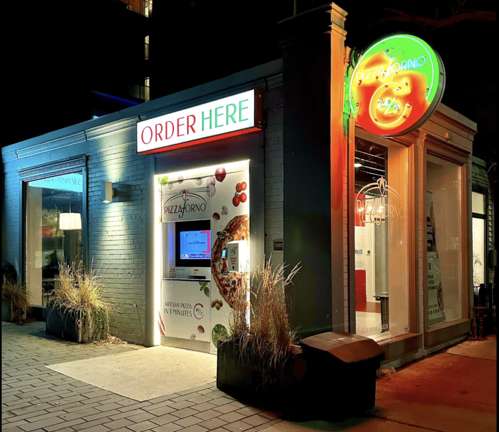 Enjoy Fresh Artisan Pizza At This New 24/7 Futuristic Kiosk