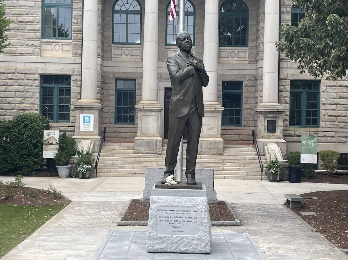 A Statue Of John Lewis Now Stands In Decatur Square