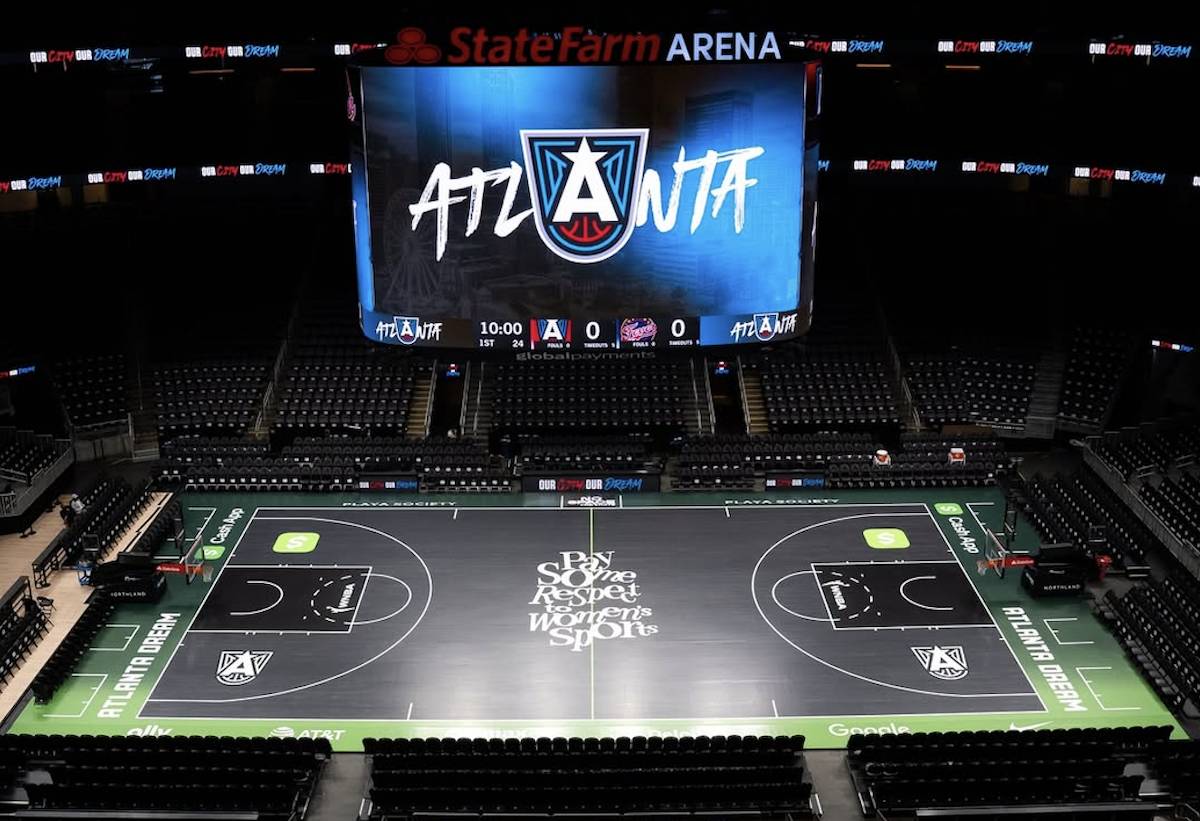 The Atlanta Dream's New Court Design Honors Women Athletes