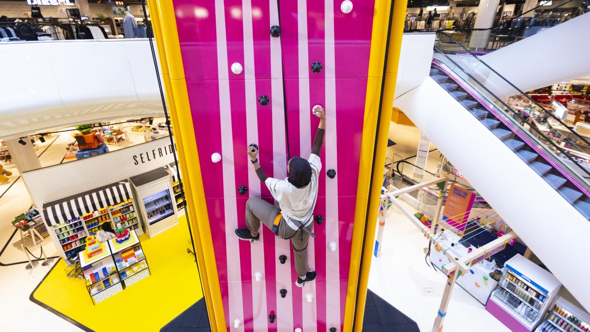 There's Now A 30ft Climbing Wall At Selfridges Birmingham