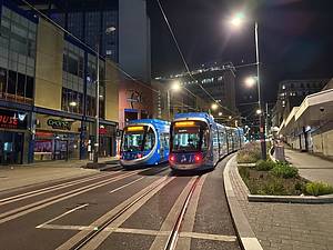 Trams Finally Reach New Areas Of Birmingham City Centre For The First ...