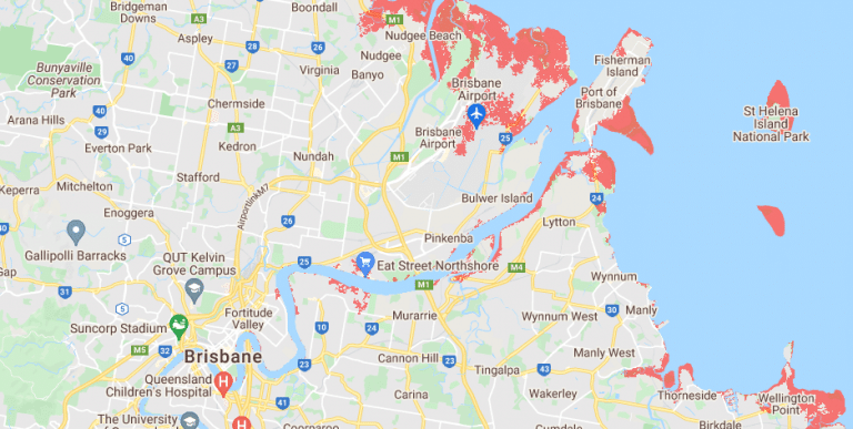 Use This Online Tool To See How Sea-Level Rise Affects Brisbane