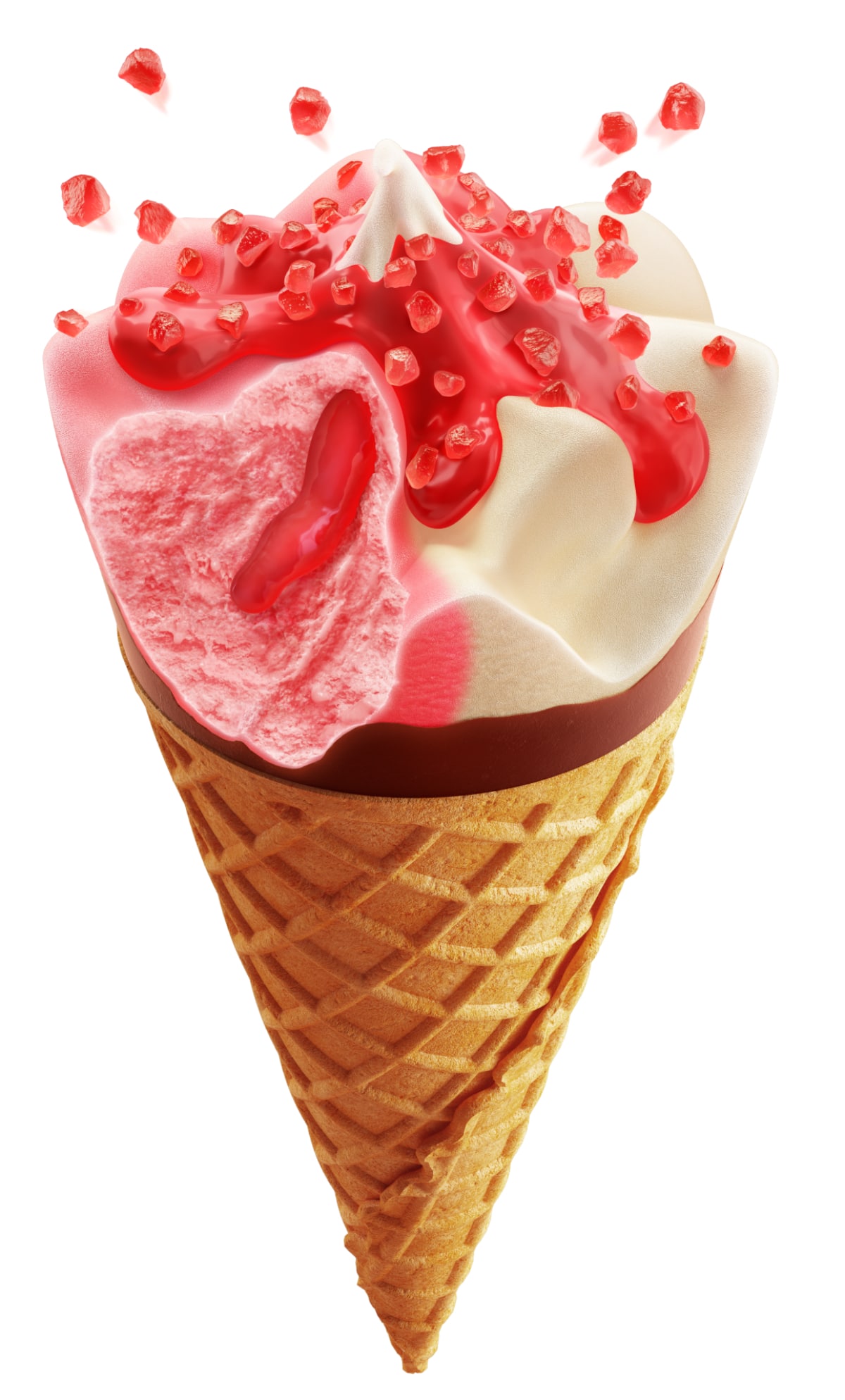 Chupa Chups Is Launching A Strawberry & Cream Ice Cream