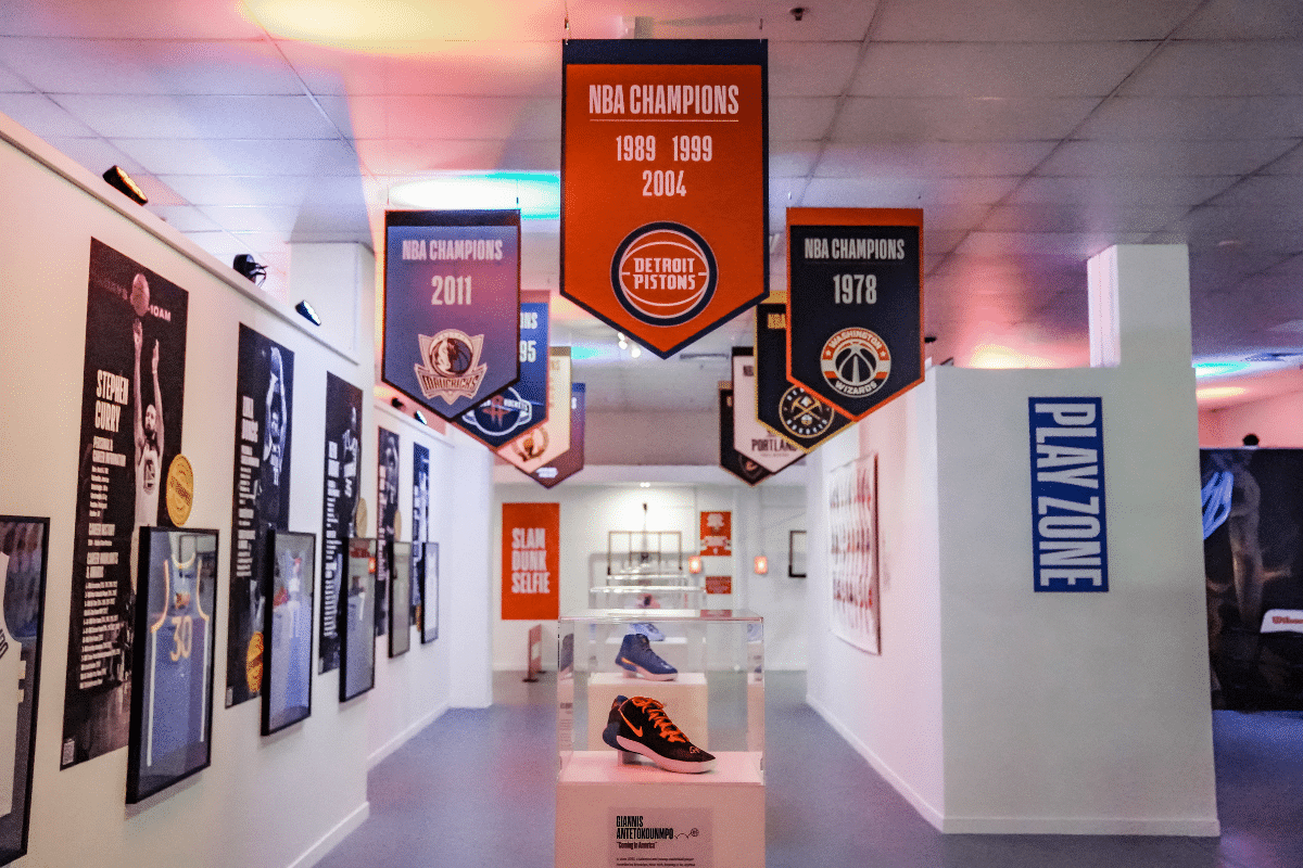 The NBA Exhibition Is Now Open At Queens Plaza