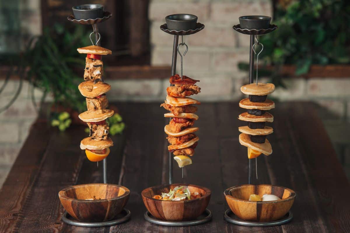 The Florist Has Epic Hanging Pancake Kebabs This Pancake Day