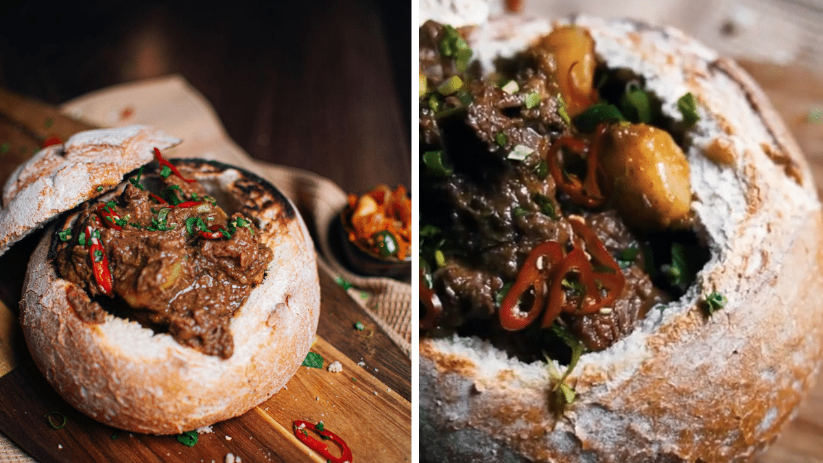 You Can Get A Bread Loaf Filled With Curry At Afrikana Kitchen