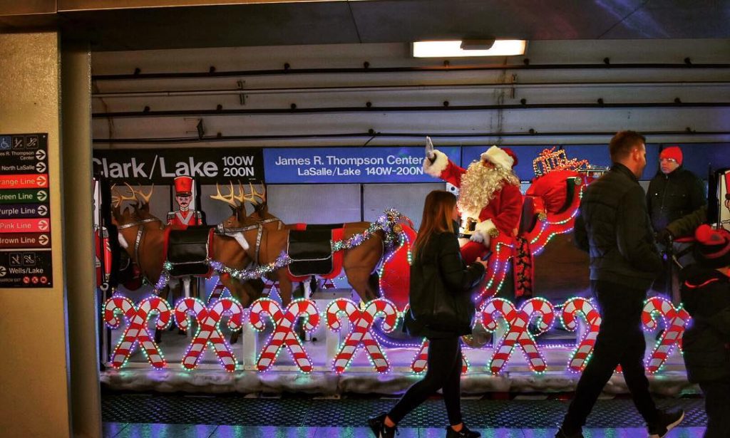 Commute With Santa Via CTA The Holiday Train and Bus Service