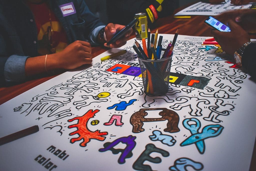 This Soothing Group Coloring Session Is A Lockdown Vibe