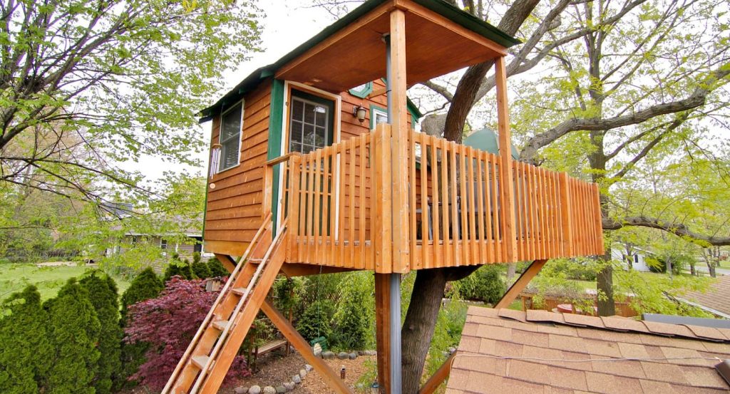 Spend The Night In An Enchanting Garden Tree House In Illinois