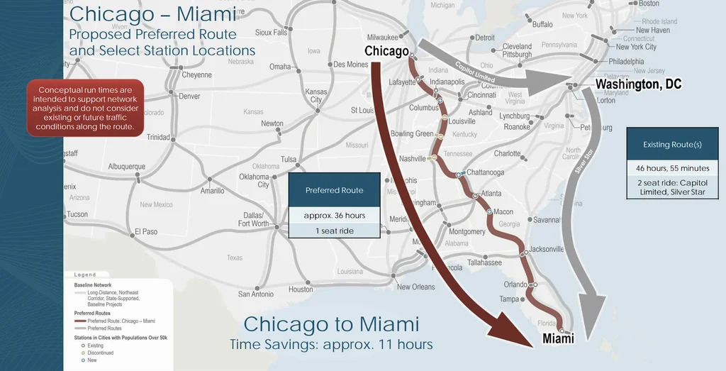 Chicago Could Get A New Train Route Straight To Miami