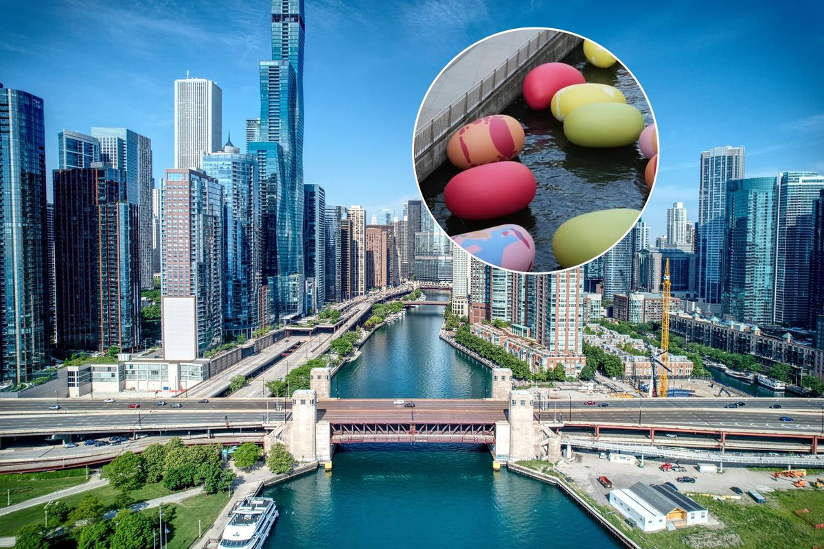 Giant Jelly Beans Mysteriously Appeared in Chicago River Today—What’s ...